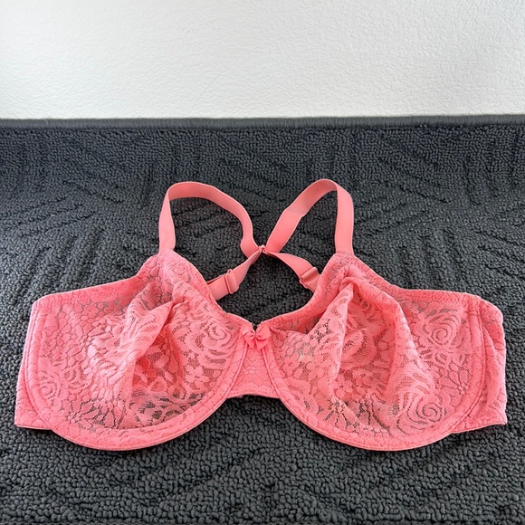 Wacoal | Intimates & Sleepwear | Wacoal Bra Adult 36dd Pink Floral Lace ...